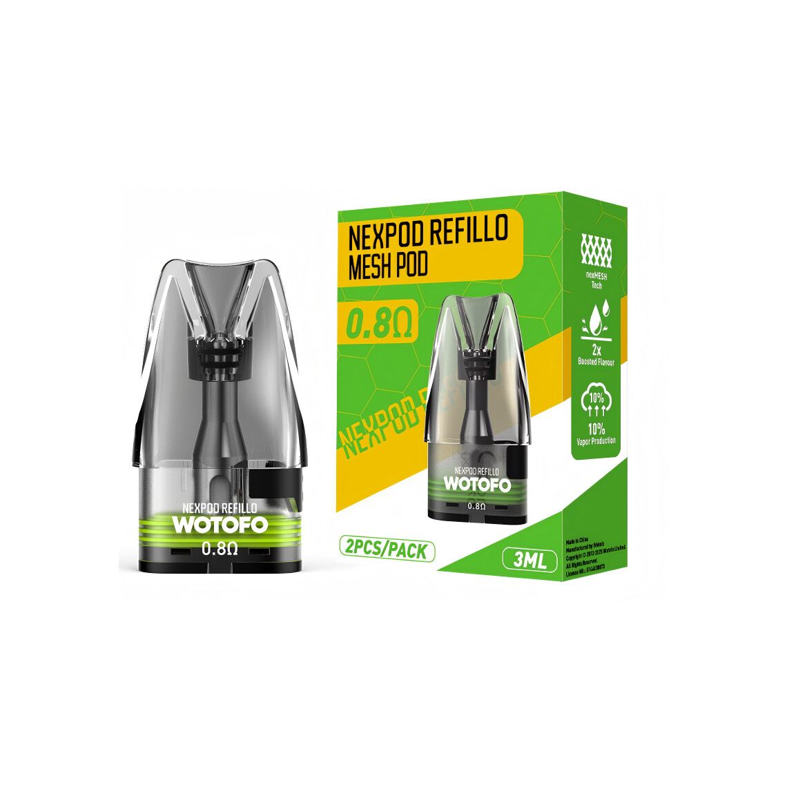 Wotofo nexPOD Refillo Mesh Pod 0.8Ohm (1PC) For only R70 - Vape King