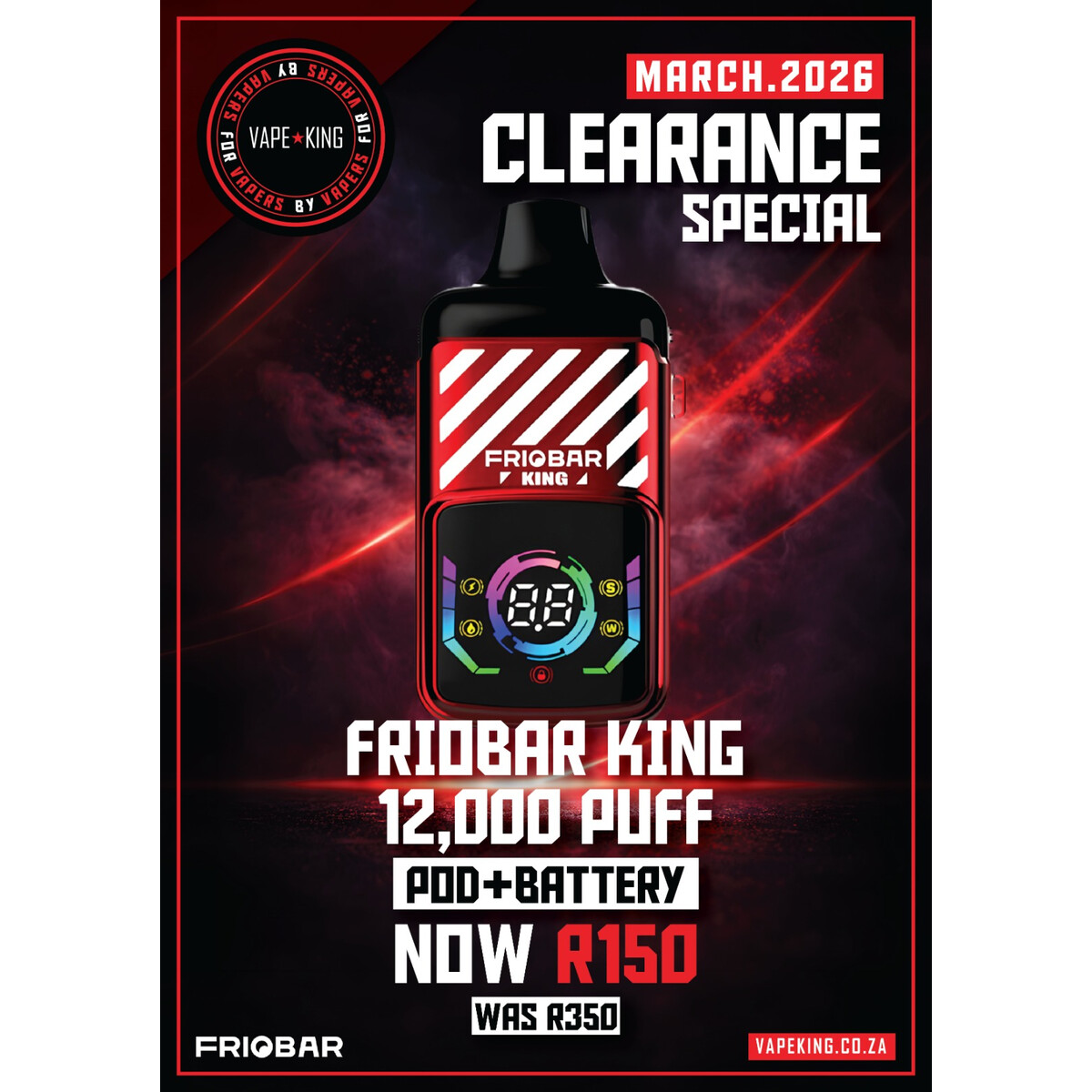 Freemax Friobar King Replacement Battery (PLUS FREE POD) For only R150 ...